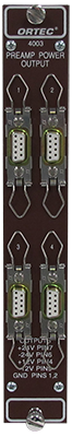 4003 Preamplifier Power Output | Electronics | AMETEK ORTEC